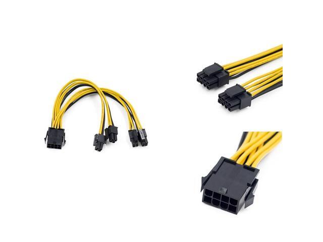 FOR CPU 12V 8Pin Female To Dual 8Pin (4+4)Pin 12V Male Motherboard ...