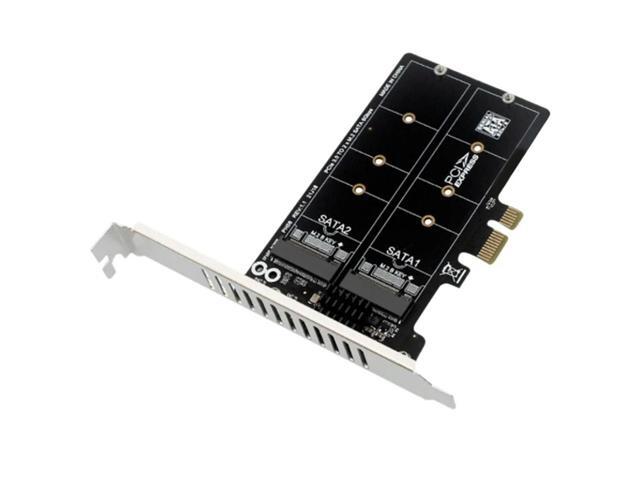FOR PH58 M.2 SATA To PCIE Adapter Card Dual-Disk Array Card RAID ...