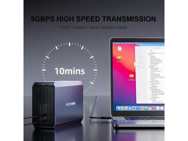 ACASIS 2 Bay External Array 2.5"/3.5" USB 3.0 to SATA HDD RAID ...