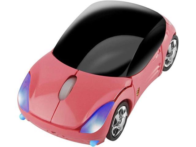 CHUYI Small Cool Sports Car Shaped Wireless Mouse Portable Optical Mini ...