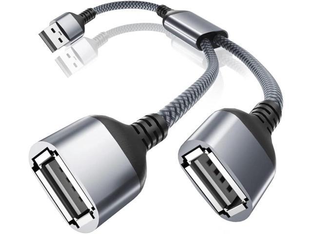 USB Splitter 1 in 2 Out 1FT USB Y Cable Double USB Adapter USB Male to ...