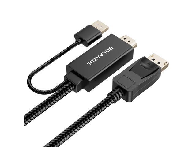 HDMI to DisplayPort Cable 4K@60Hz Black Unidirectional HDMI Source to ...