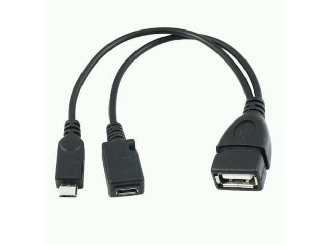 Micro USB Host OTG Cable with USB Power for Samsung/HTC/Nexus/Lg Phones ...