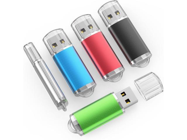 USB Flash Drive 5 Pack 64GB USB 2.0 Flash Drive Memory Stick USB Drive ...