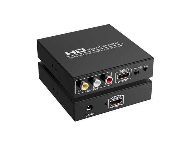 Adapter Converter Fits for HDMI to RCA & AV 3RCA CVBS Composite Video ...