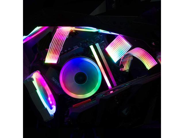 2 x 8 Pin(6+2) Addressable RGB GPU Power Extension Cable - Newegg.com