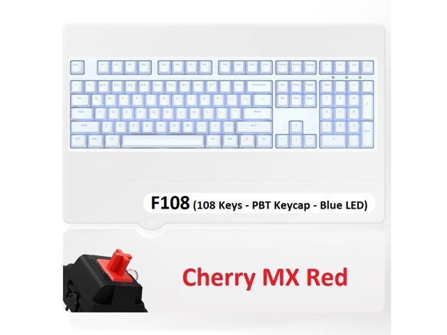 iKBC F108 108 Keys USB Wired Blue LED Backlit Mechanical Gaming ...