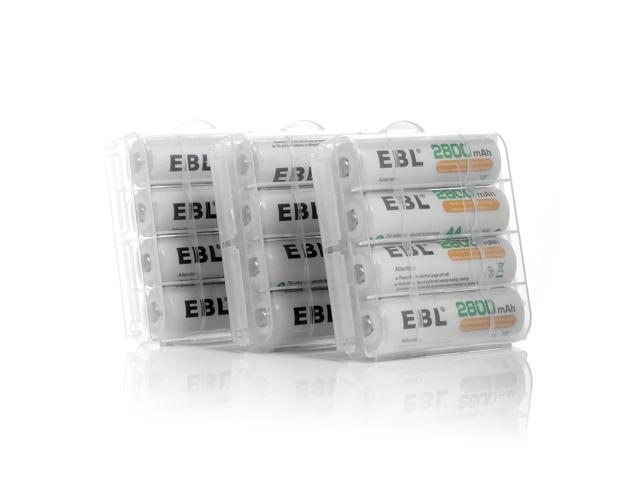EBL 12 Pack AA Batteries 2800mAh High Capacity Precharged Ni-MH AA ... EBL 12 Pack AA Batteries 2800mAh High Capacity Precharged Ni-MH AA ...