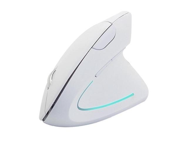 Battery Version Wireless Mouse Vertical 2.4GHz Optical Mouse White ...