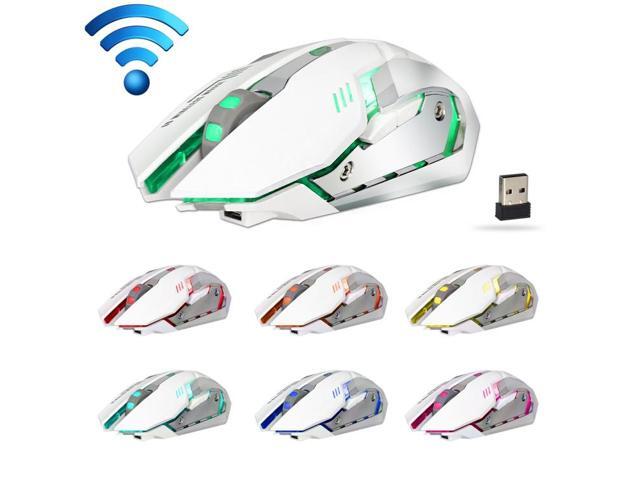 ZERODATE X70 2.4GHz Wireless Gaming Mouse Black White - Newegg.com