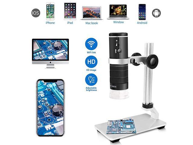 WiFi USB Digital Microscope 50 to 1000x Wireless Magnification ...