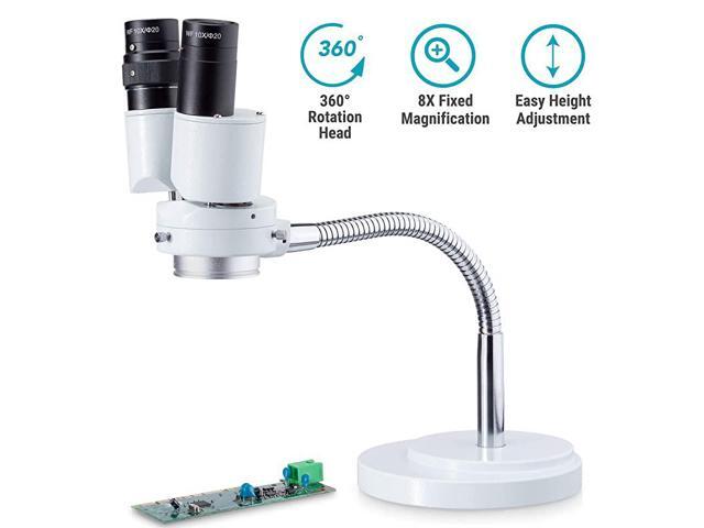 8X Magnification Binocular Stereo Microscope w 360 Revolve Dental Lab ...