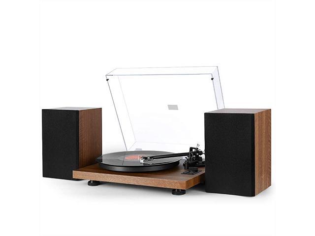 Wireless Turntable HiFi System with 36 Watt Bookshelf Speakers Patend ...