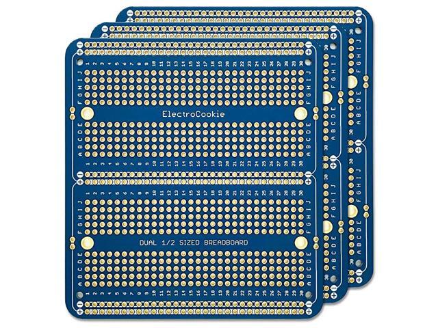 Solderable Breadboard PCB Double Column Board for Electronics Projects ...