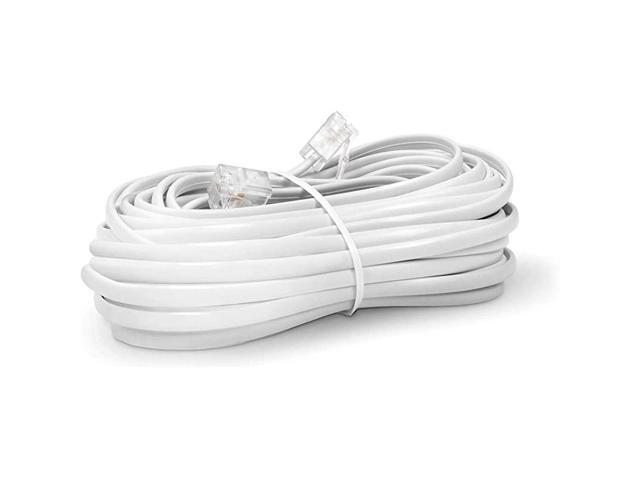 Line Cord 25 Feet Modular TeleExtension Cord 25 Feet 2 Conductor 2 pin ...