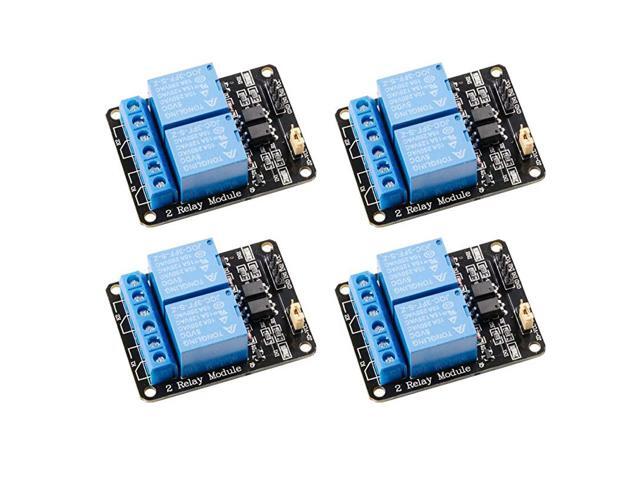 4pcs 5V 2 Channel 5V Relay Module with Optocoupler Low Level Trigger Expansion Board for Arduino ...