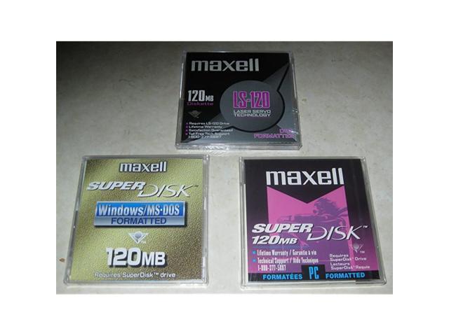 Ls120 35in 120MB Prefmt Superdisk 3pack - Newegg.com