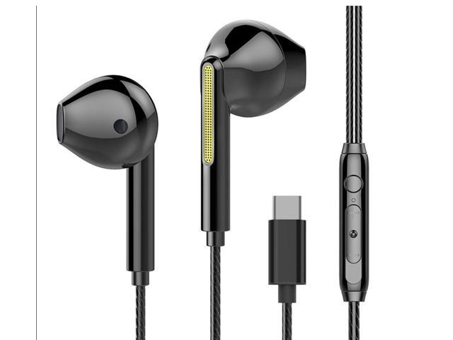 USB Type C Headphones, Hi Fi Stereo Wired Earphone Compatible Huawei ...