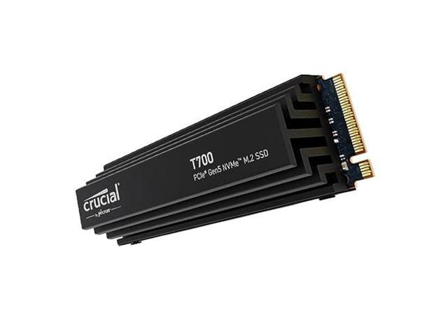 Crucial T700 2TB Gen5 NVMe M.2 SSD with heatsink - Up to 12,400 MB/s - DirectStorage Enabled ...
