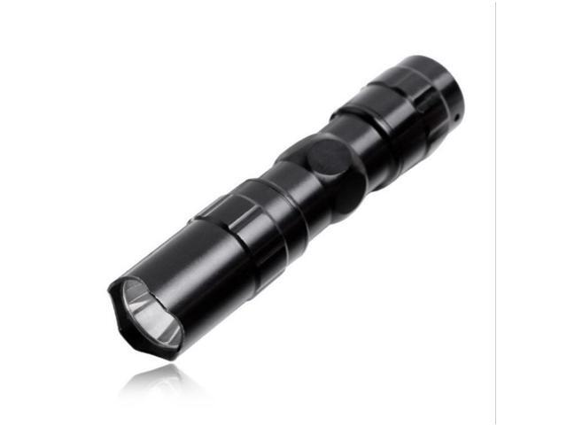 3W LED Mini Flashlight Light Torch Lamp with Strap(Black) - Newegg.com