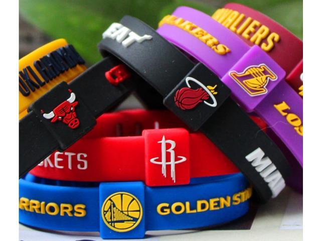 NBA Basketball Sports Bracelet Silicone Wristband Brooklyn Nets Team ...