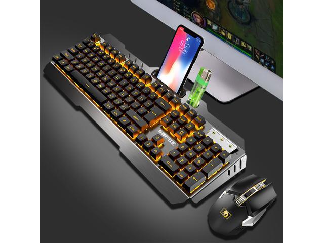 Wireless Rechargeable Keyboard and Mouse for Computer Gamers ...