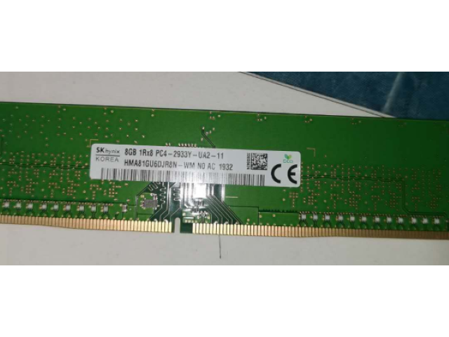 Sk Hynix HMA81GU6DJR8N-WM DDR4 8GB 1RX8 PC4-2933Y-UA2-11 For Desktop ...