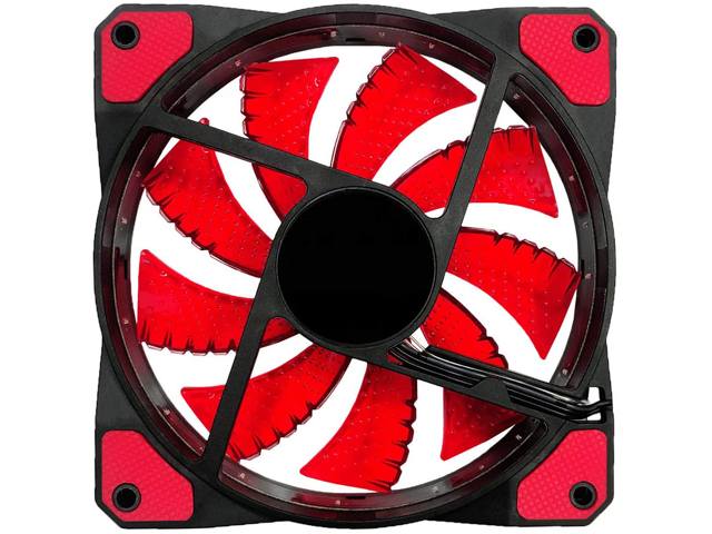 SA 120mm PC Cooling Computer 16dB Ultra Silent 15 LEDs Case Fan ...