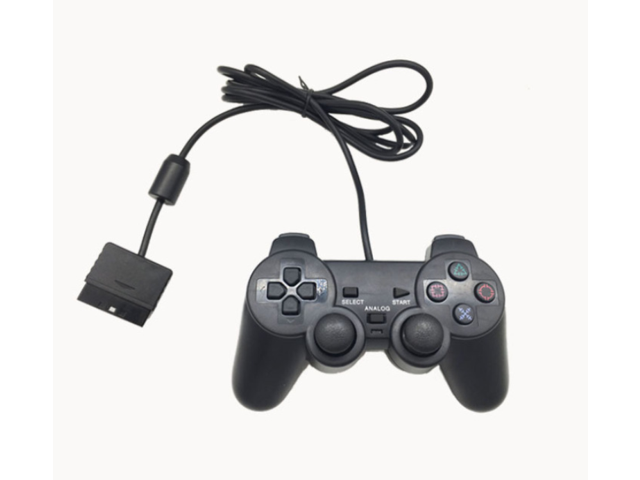 P2 game handle controller PS2 wired handle controller singles double ...