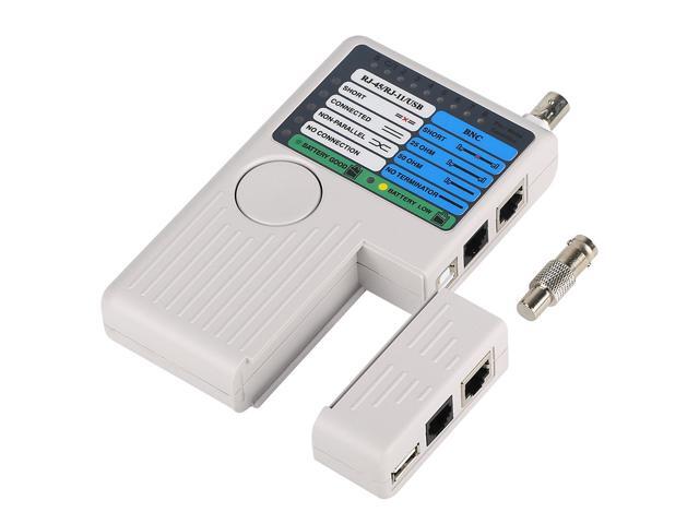 Hannord 4-in-1 Network Cable Tester Remote RJ11 RJ45 USB BNC LAN Cat5 ...