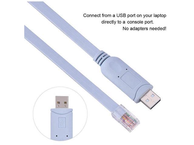 Hannord Console Cable,USB Console Cable, USB to RJ45 Console Cable with ...