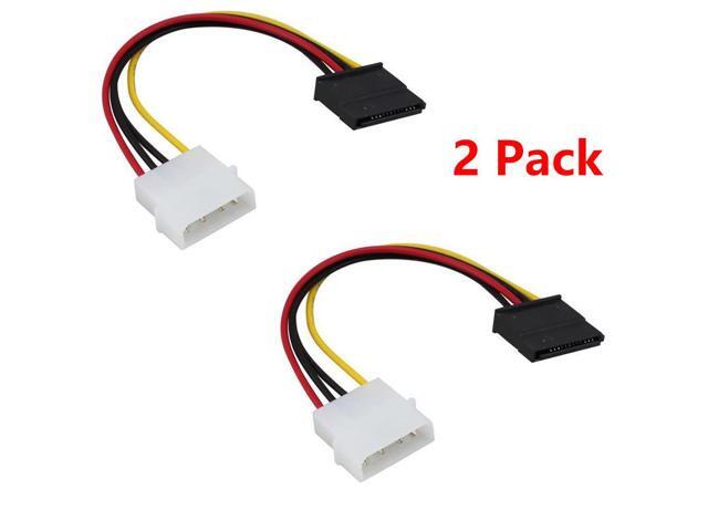 Hannord SATA Male to 4pin Molex Female Power Adapter Cable Serial ATA ...
