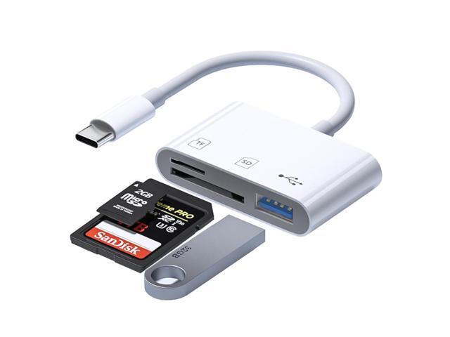 Hannord USB C SD Card Reader, USB C to Micro SD TF Memory Card Reader ...
