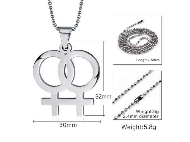Simple Statement Pride Jewelry Women Girl Lesbian LGBT Pride Necklace ...