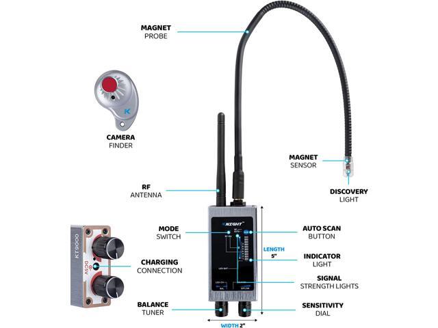 Knight Premium Hidden Devices Detector Hidden Camera Detectors Rf
