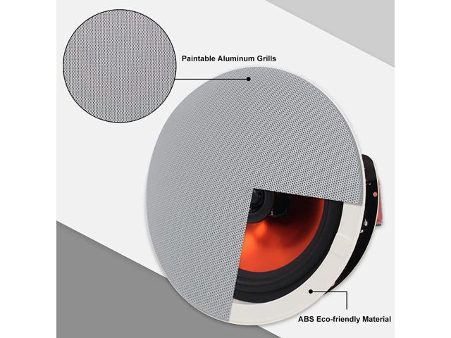 Herdio 6.5 inch Bluetooth Ceiling Speakers with in Wall Amplifier for ...