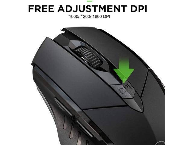 Bluetooth Mouse, Rechargeable Wireless Mouse Multi-Device (Tri-Mode:BT ...