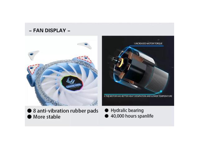 4 Pack RGB Case Fan 12cm + Remote Controller, Computer 120mm Cooling ...