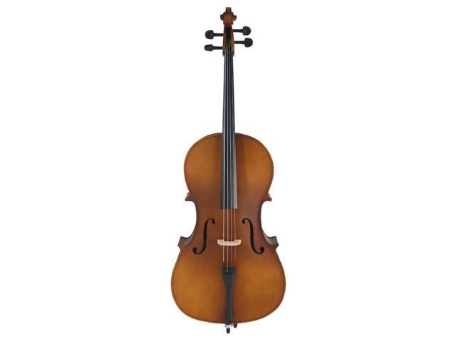 4/4 Full Size Matte Golden BassWood Cello Set with Bag+Bow+Bridge+Rosin ...