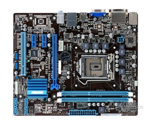 Refurbished: P8H61-M PLUS Desktop Motherboard LGA 1155 DDR3 for I3 I5 I7 CPU USB2.0 16GB H61 ...