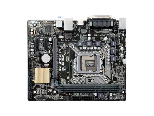 Refurbished: ASUS H110M-D D3 LGA 1151 DDR3 32GB Micro ATX Motherboard - Newegg.com