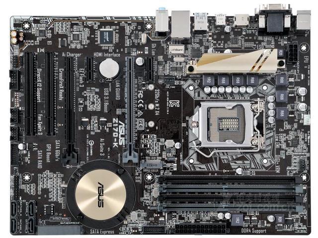 Refurbished: ASUS Z170-K LGA 1151 DDR4 64GB ATX Motherboard - Newegg.com