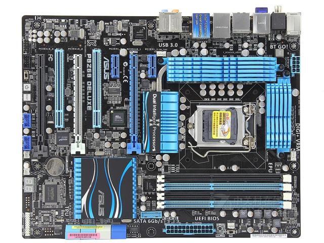 Refurbished: ASUS P8Z68 DELUXE LGA 1155 DDR3 32GB ATX Motherboard - Newegg.com