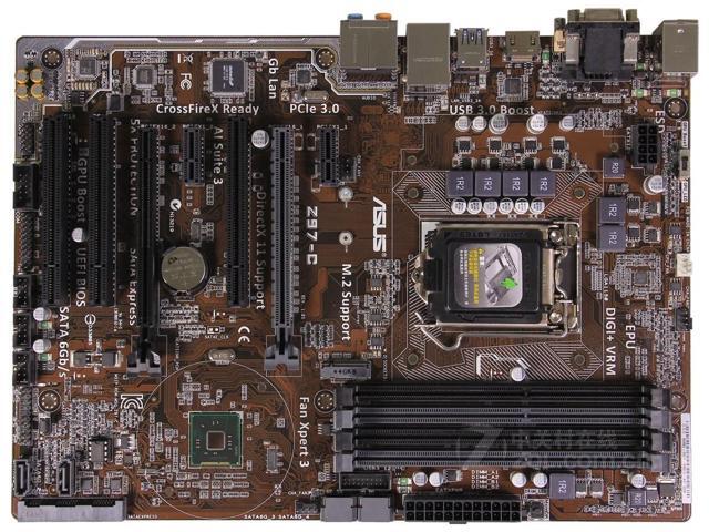 Refurbished: ASUS Z97-C LGA 1150 DDR3 32GB ATX Motherboard - Newegg.com