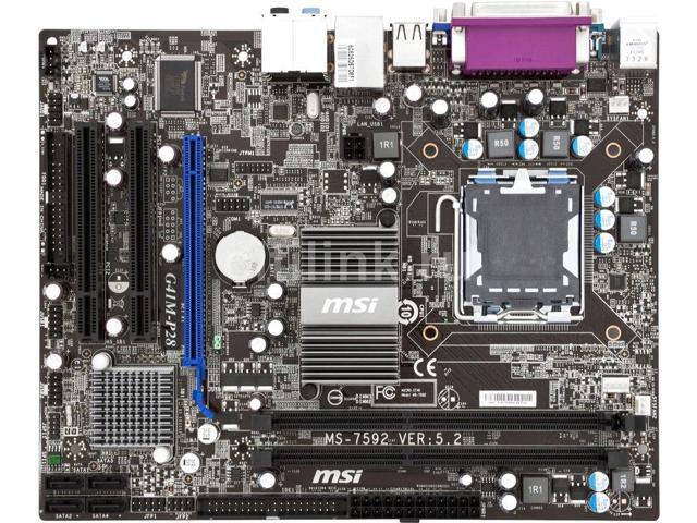 Refurbished: MSI G41M-P28 Intel G41 LGA 775 DDR3 8GB Micro ATX ...