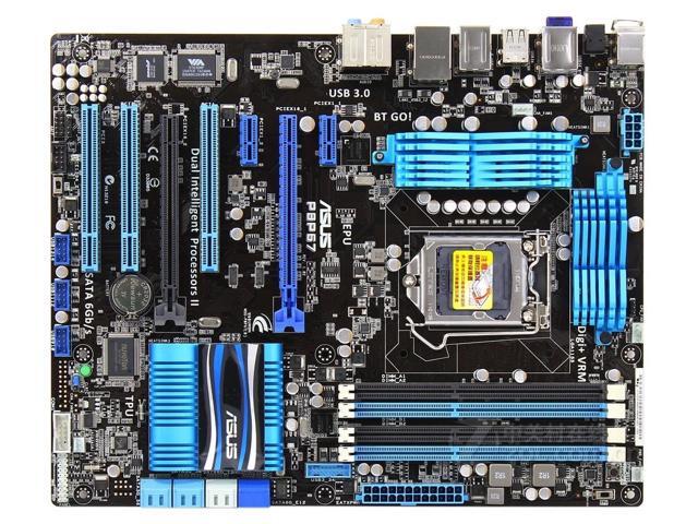 Refurbished: ASUS P8P67 LGA 1155 DDR3 32GB ATX Motherboard - Newegg.com