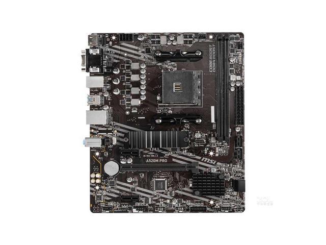 Refurbished: MSI A520M PRO AMD A520 Socket AM4 DDR4 64GB Micro ATX ...