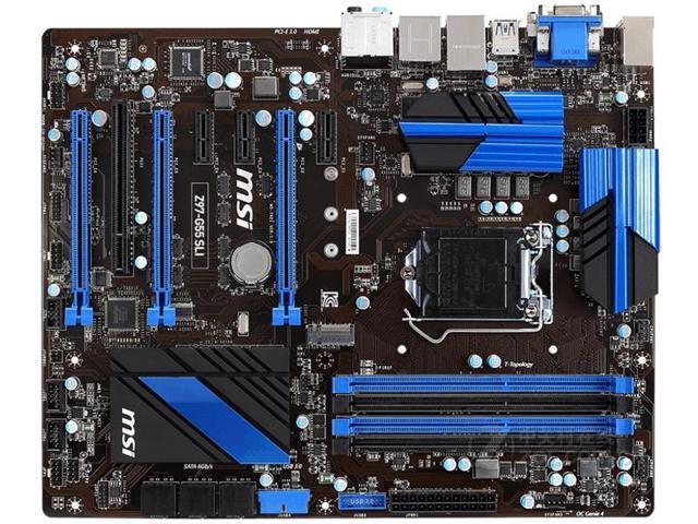 Refurbished: MSI Z97-G55 SLI Intel Z97 LGA 1150 DDR3 32GB ATX ...