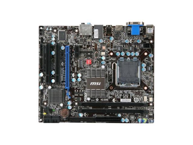 Refurbished: MSI G41M-E43 Intel G41 LGA 775 DDR3 4GB Micro ATX ...