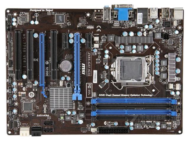 Refurbished: MSI Z68S-G43(G3) Intel Z68 LGA 1155 DDR3 32GB ATX ...